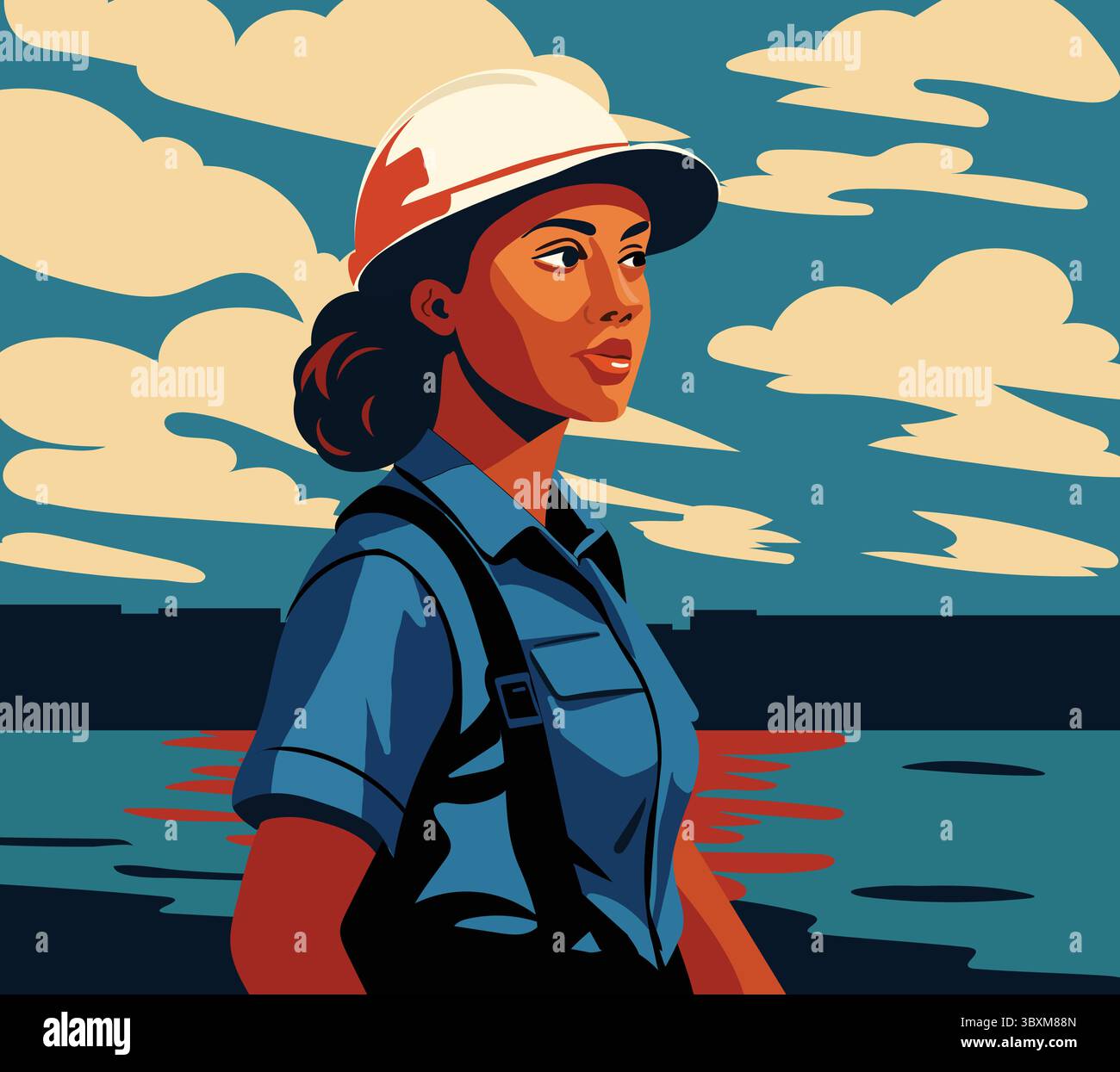 Construction worker working tools Stock Vector Images - Alamy