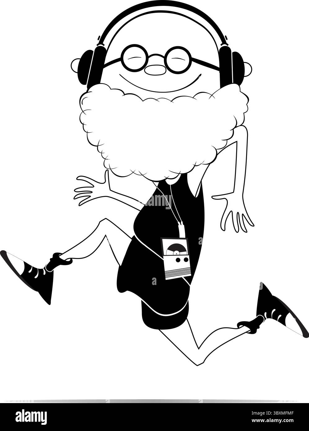 Senior man exercising Stock Vector Images - Alamy