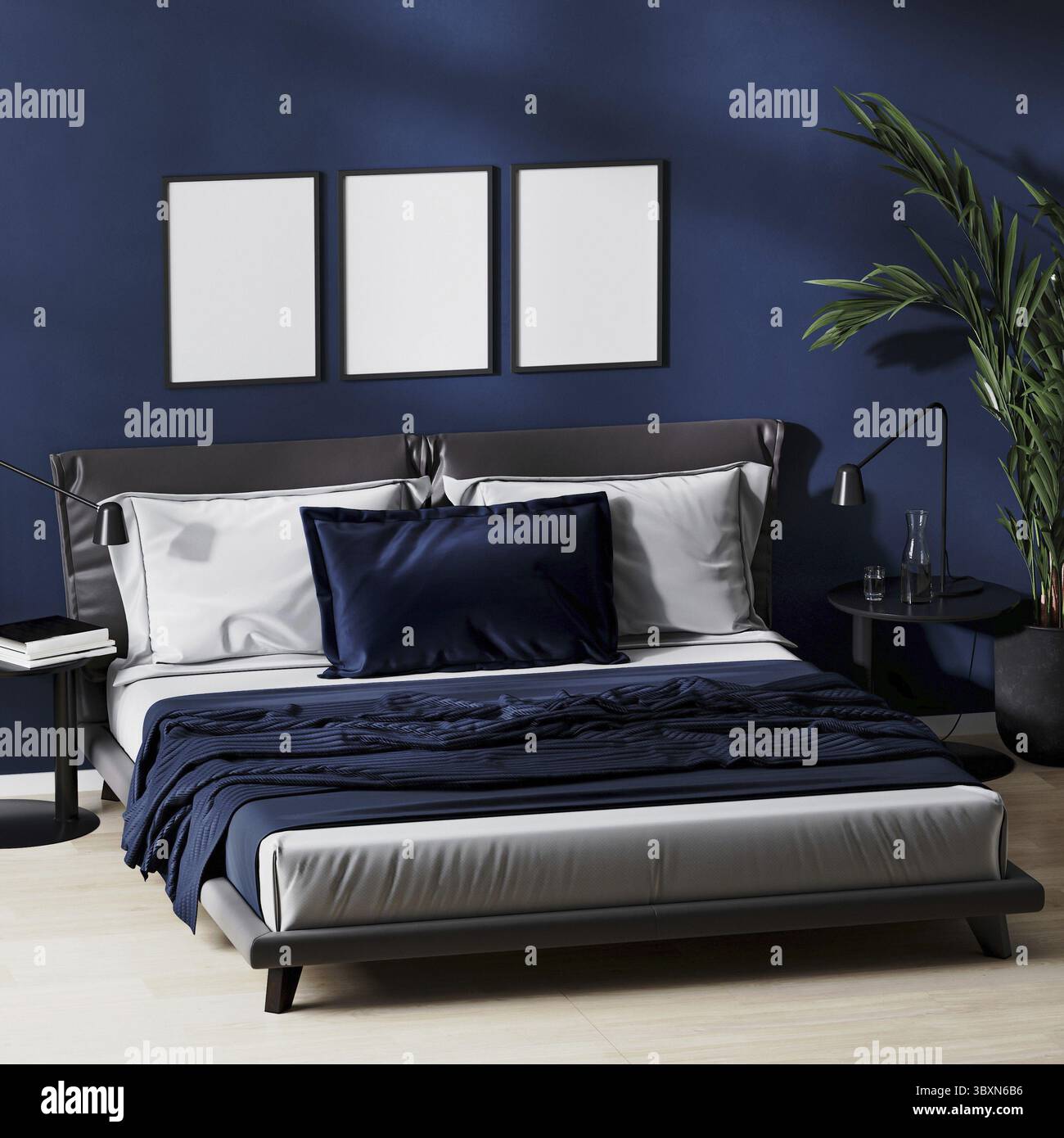 Mock up poster green bedroom hi-res stock photography and images - Alamy