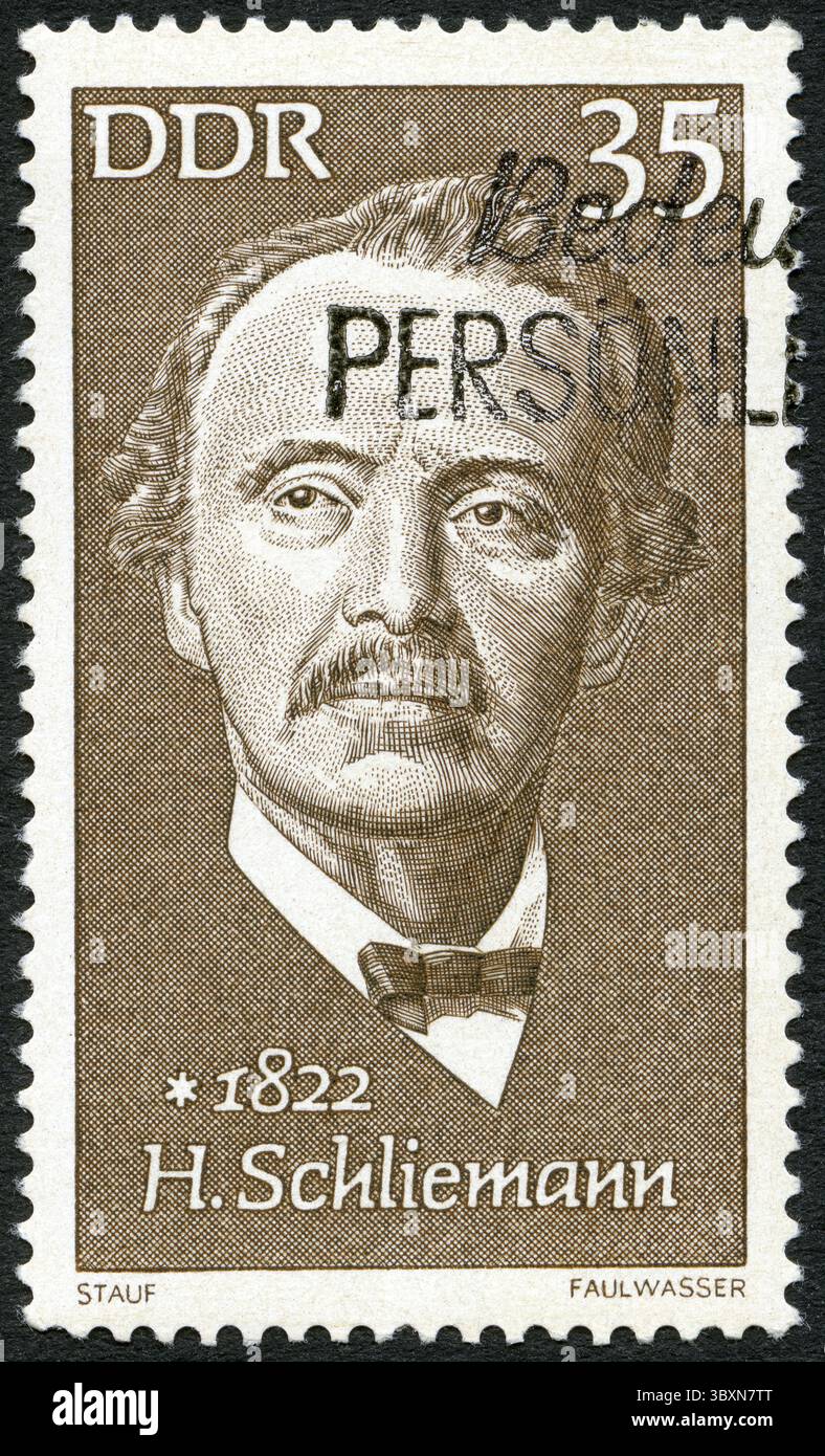 GERMANY - CIRCA 1972: A stamp printed in Germany shows Heinrich ...