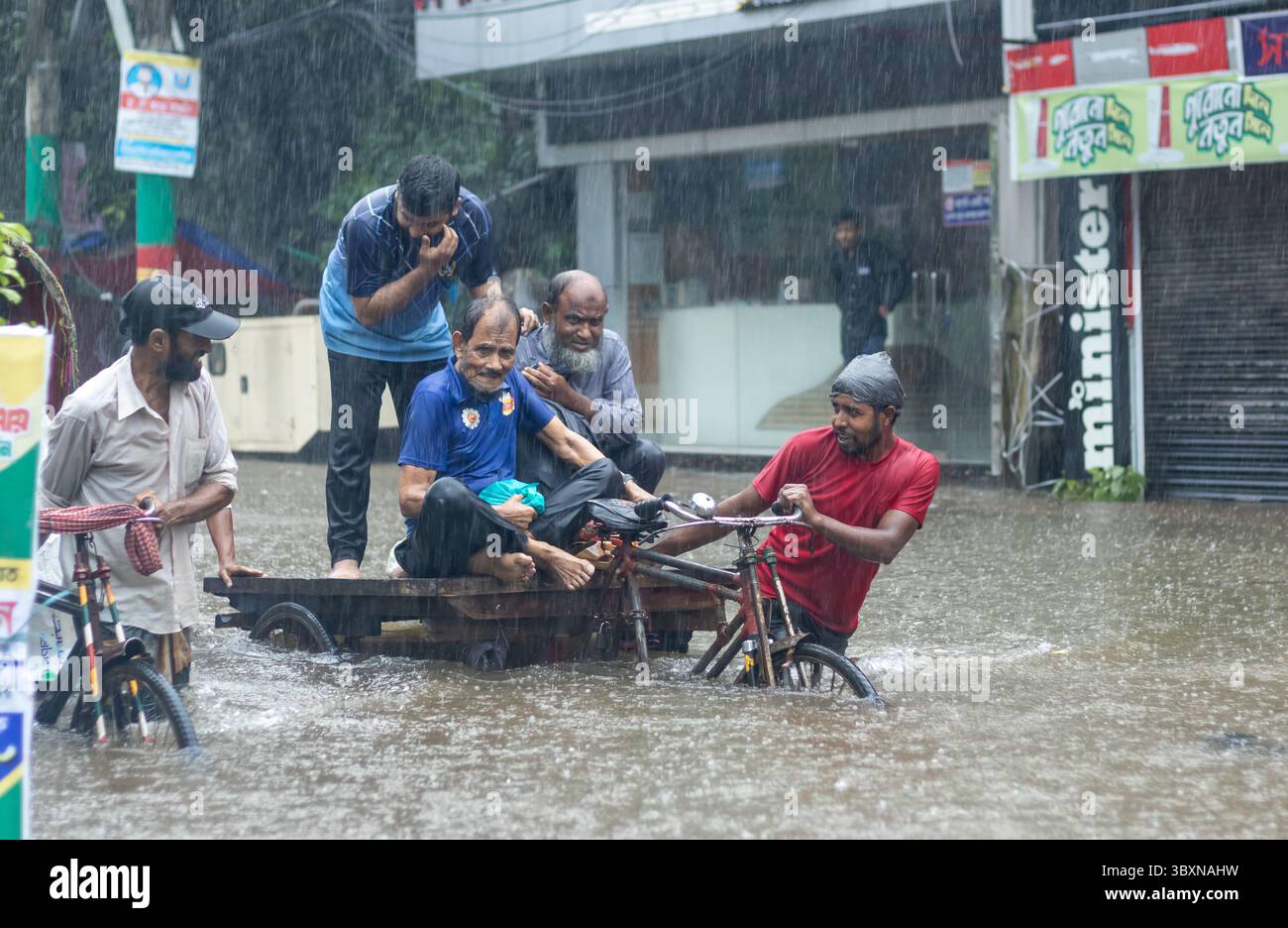 July 8, 2025, Feni, Chittagong, Bangladesh: Severe urban flooding in ...