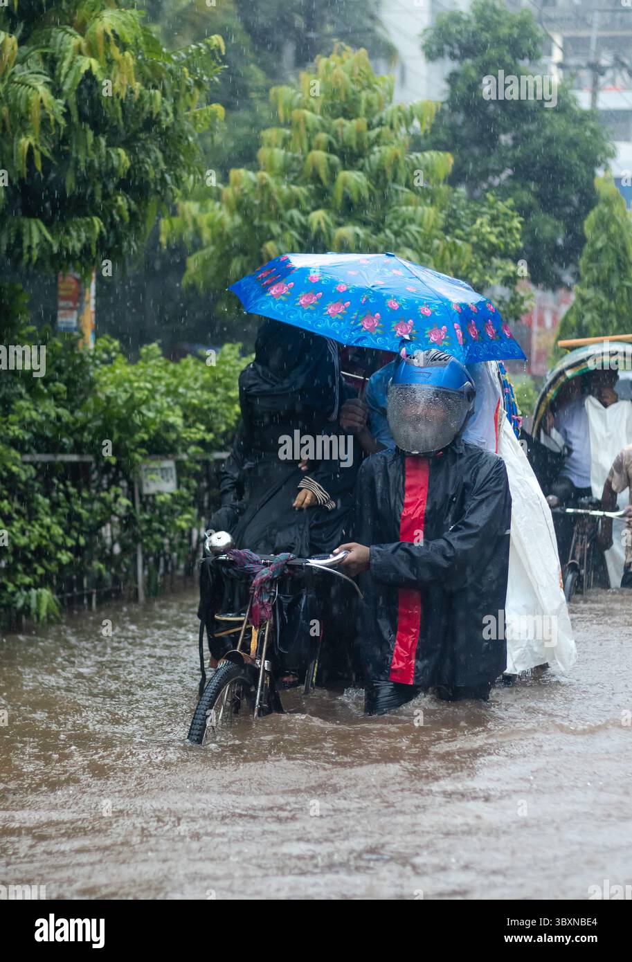 July 8, 2025, Feni, Chittagong, Bangladesh: Severe urban flooding in ...