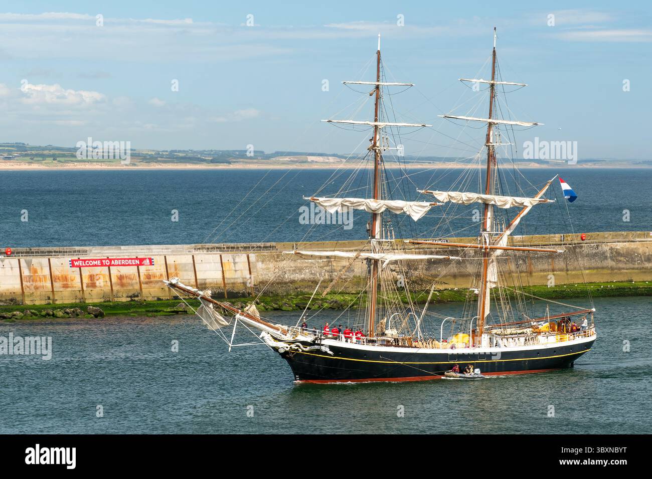 Aberdeen, Scotland - July 18th, 2025: Sailing Ship "Morgenster ...