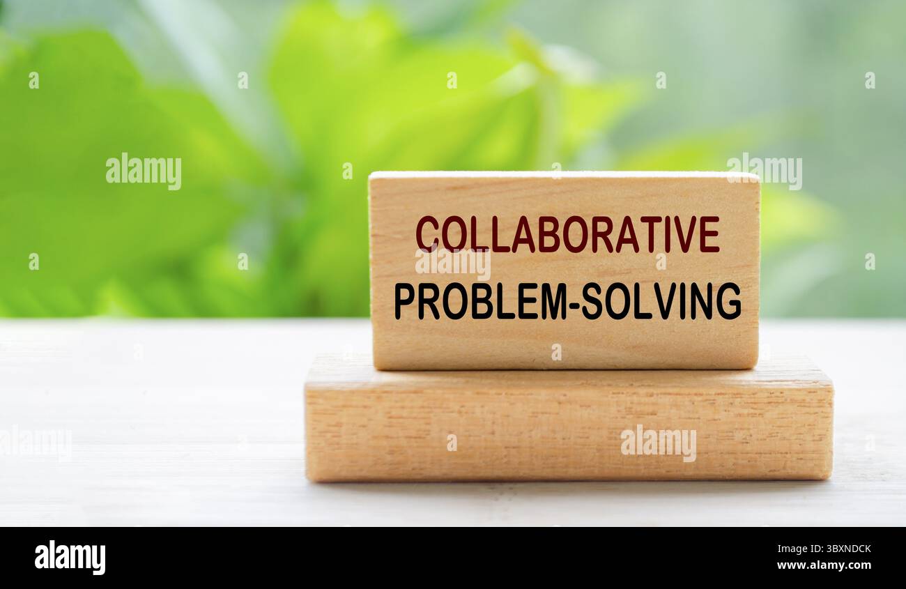 Collaborative problem solving text hi-res stock photography and images ...