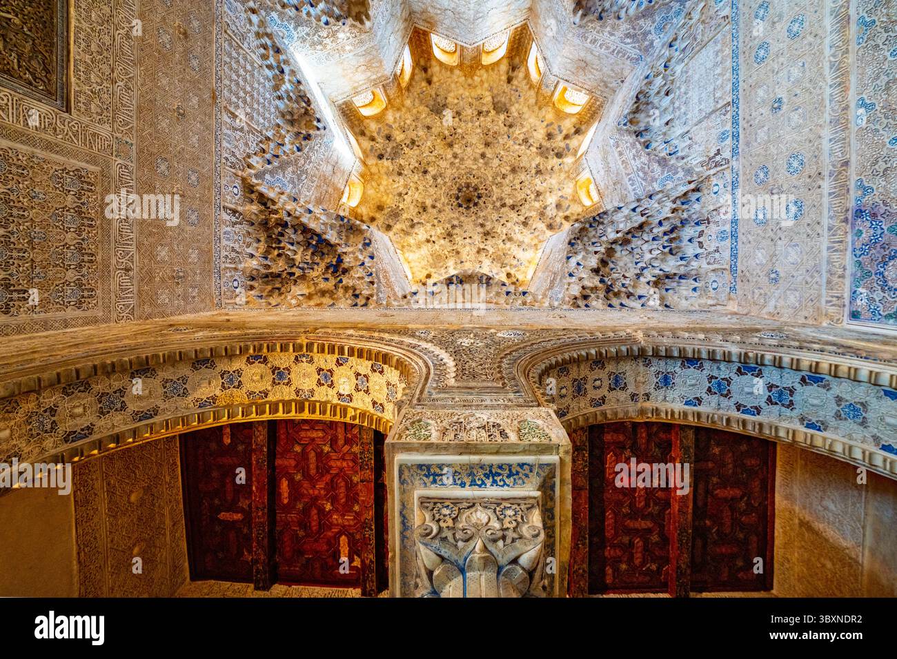 Alhambra's stellar ceiling showcases the intricate architecture of the ...
