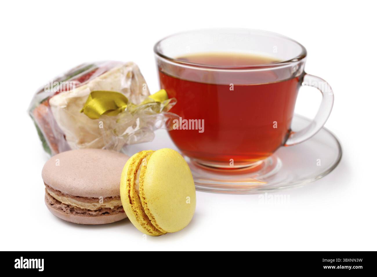 Meringue cake tea Cut Out Stock Images & Pictures - Alamy