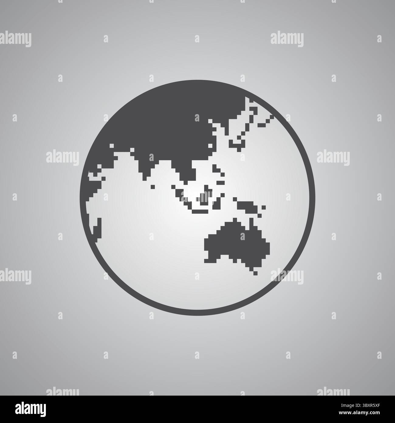 World map theme vector graphic art design illustration Stock Photo - Alamy