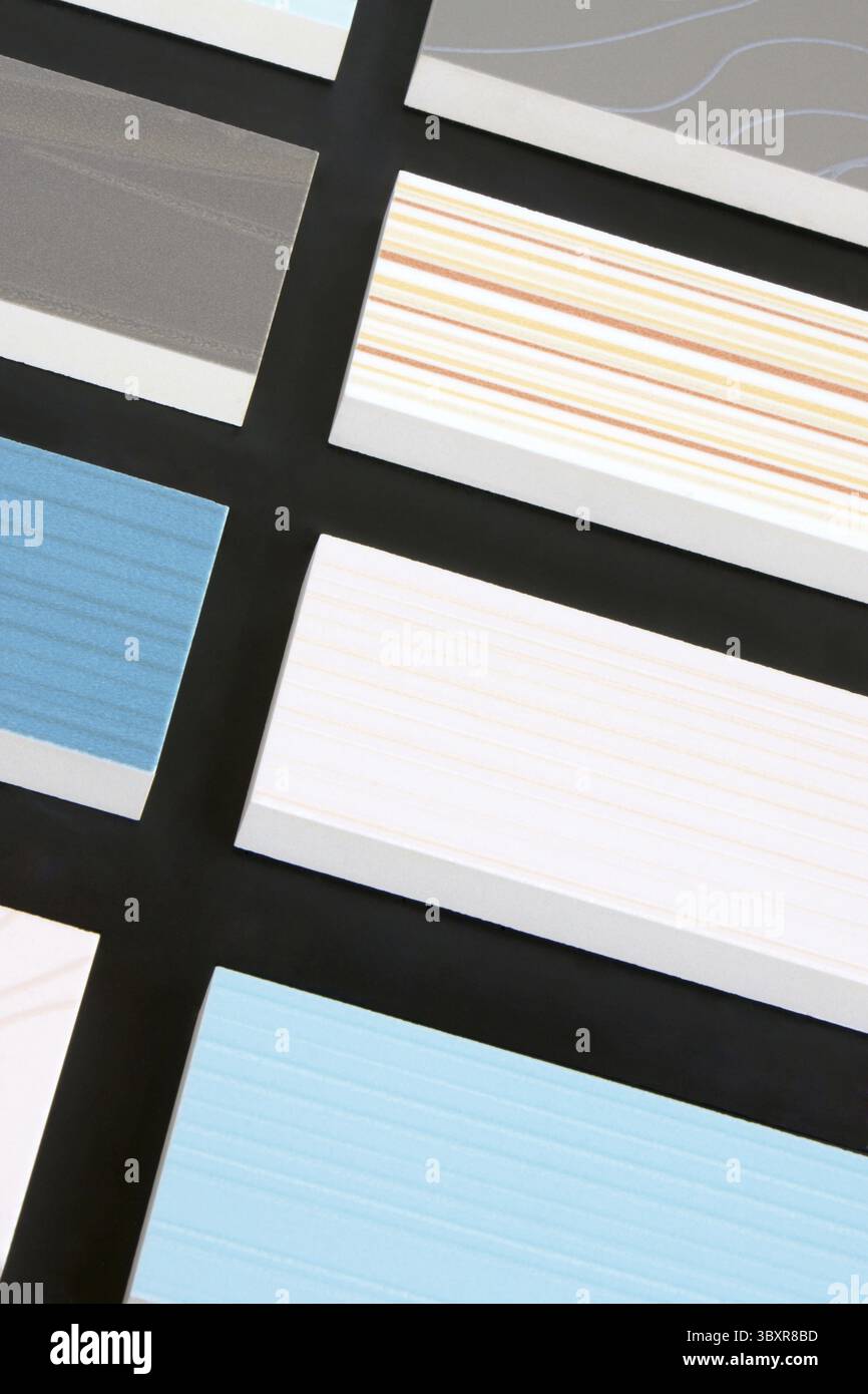 The samples of collection ceramic tile Stock Photo - Alamy