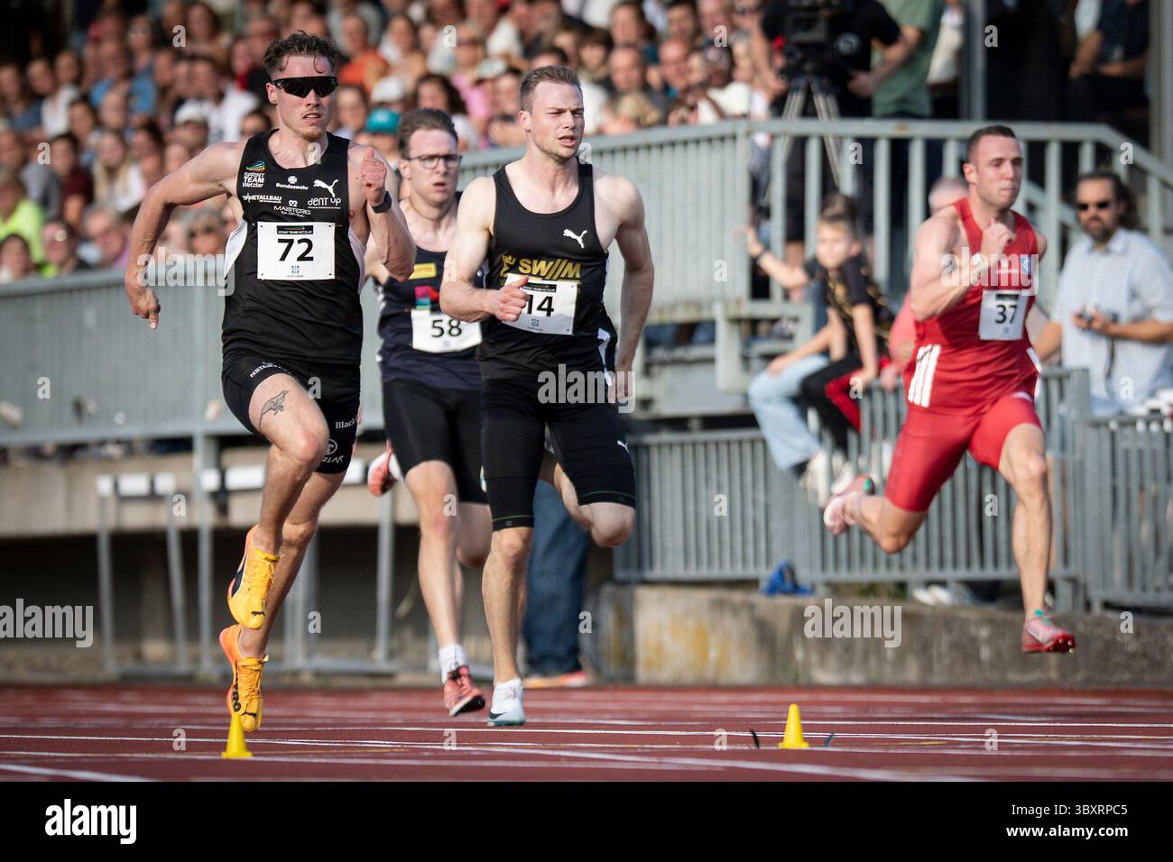 V.l. Kevin Kranz (Sprintteam Wetzlar), Aleksandar Askovic (LG Augsburg ...