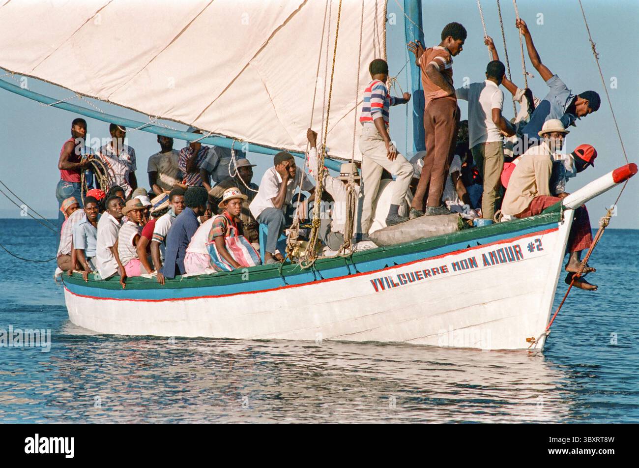 Haitian boat ferry hi-res stock photography and images - Alamy