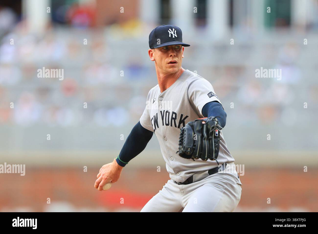 ATLANTA, GA - JULY 18: Ian Hamilton #71 of the New York Yankees ...