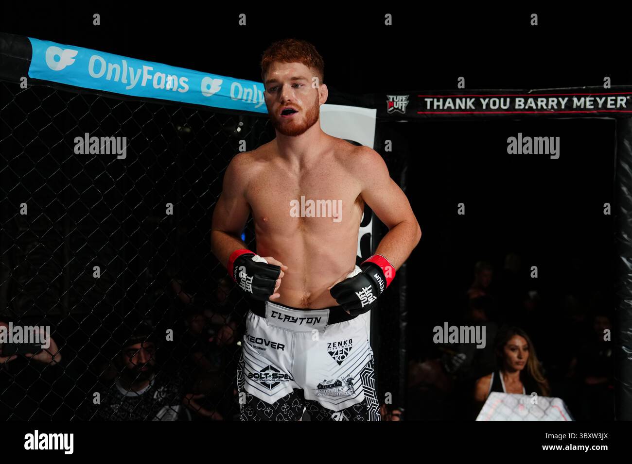 SAN DIEGO, CA - JULY 17: Austin Clayton and Zach Zane meet in the cage ...