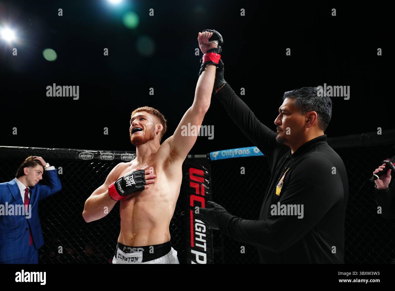 SAN DIEGO, CA - JULY 17: Austin Clayton and Zach Zane meet in the cage ...