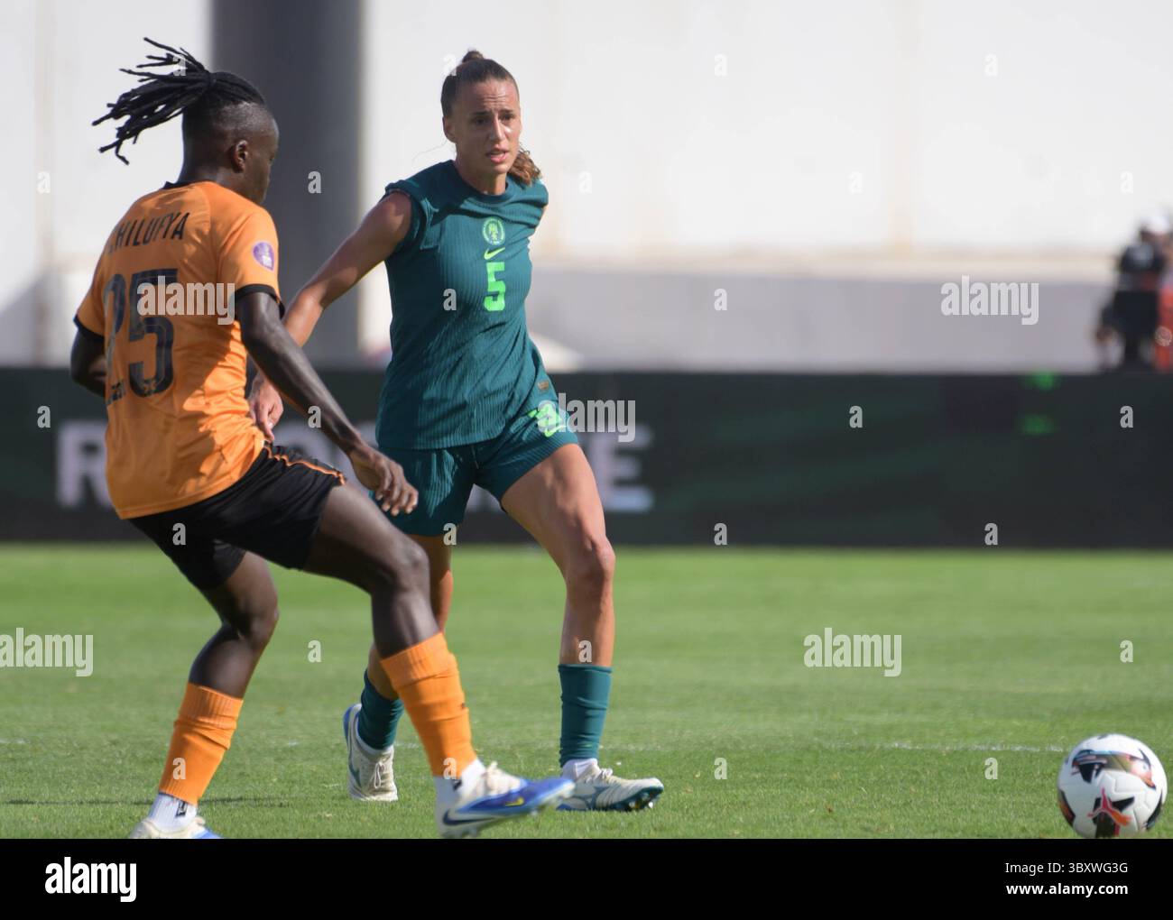 CASABLANCA, MOROCCO - JULY 18: Ashleigh Plumptre of Nigeria and Prisca ...
