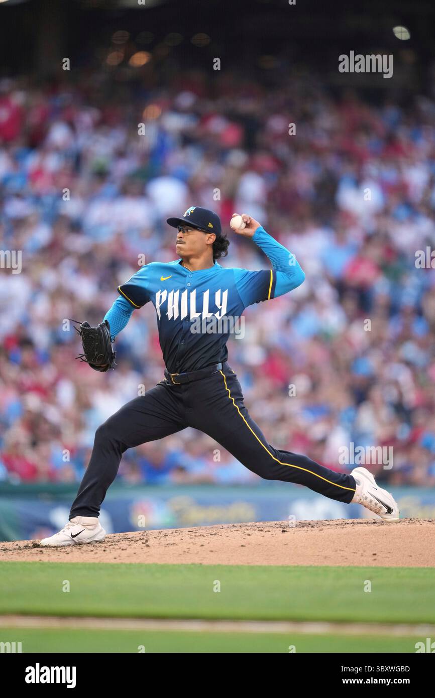 Philadelphia Phillies' Jesús Luzardo plays during a baseball game ...