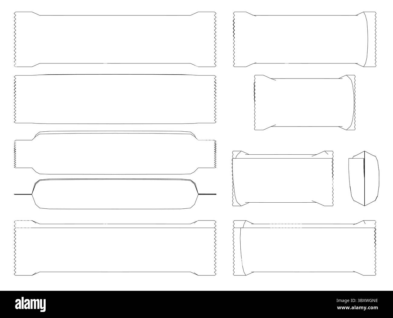Different lines drawn Stock Vector Images - Alamy