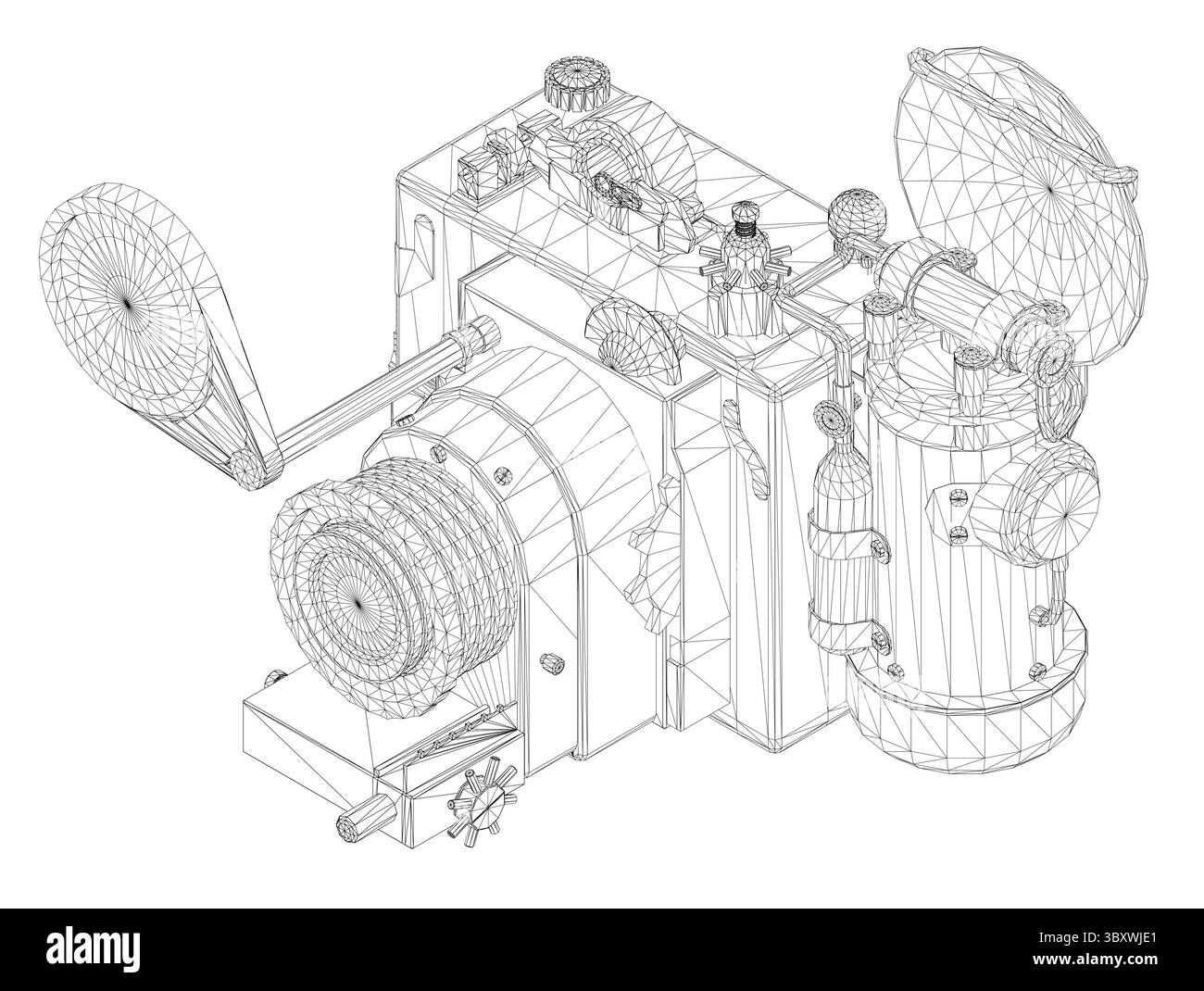 Detail old machine in Cut Out Stock Images & Pictures - Alamy