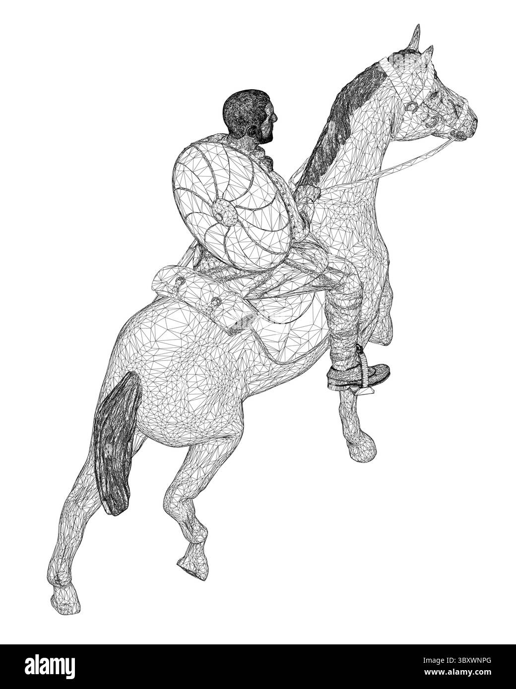 Horse riding training in Cut Out Stock Images & Pictures - Alamy