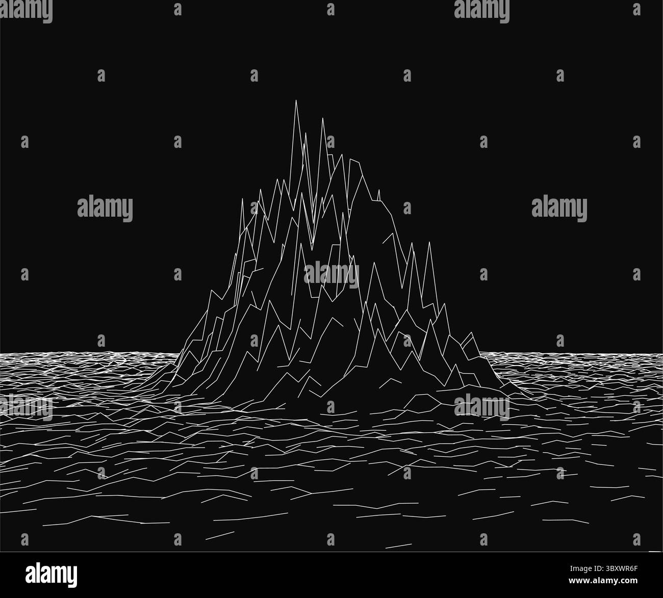 Rough water in black Stock Vector Images - Alamy