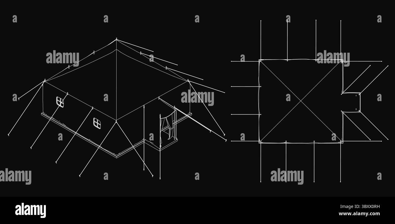 Pitched roof windows Stock Vector Images - Alamy