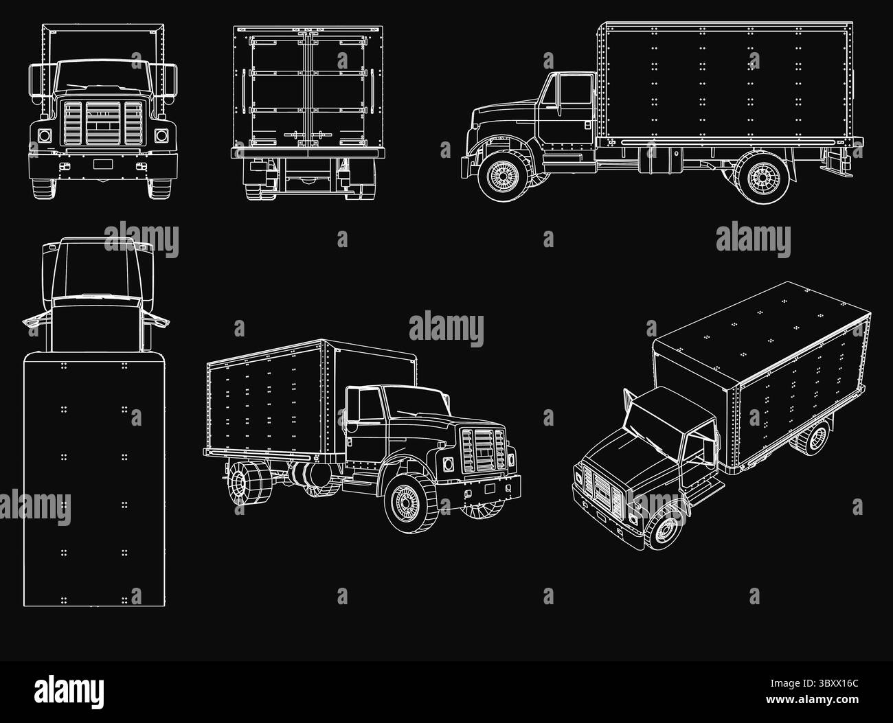 Assembly trucks Stock Vector Images - Alamy