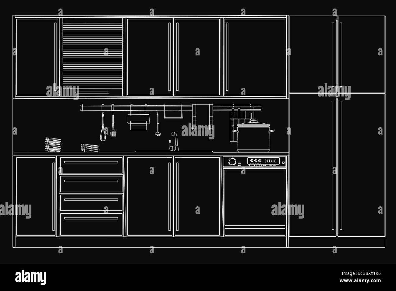 Right furniture Stock Vector Images - Alamy