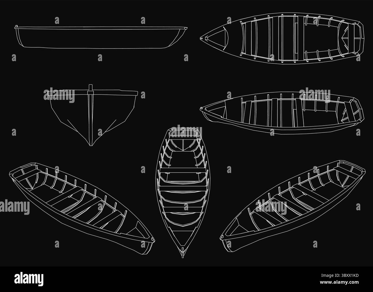 Canoe camping lake Black and White Stock Photos & Images - Alamy