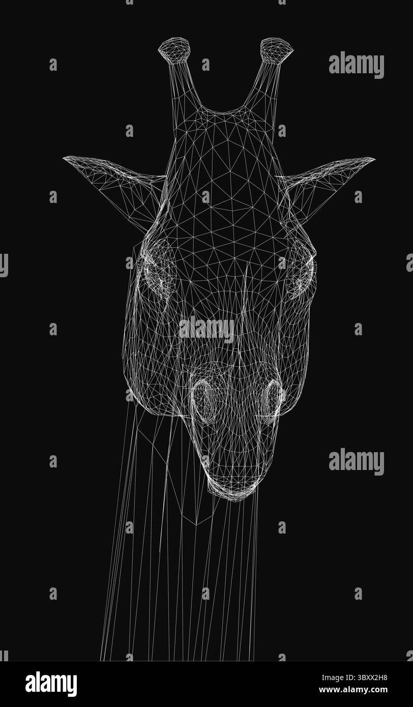 Giraffe digital art Stock Vector Images - Alamy