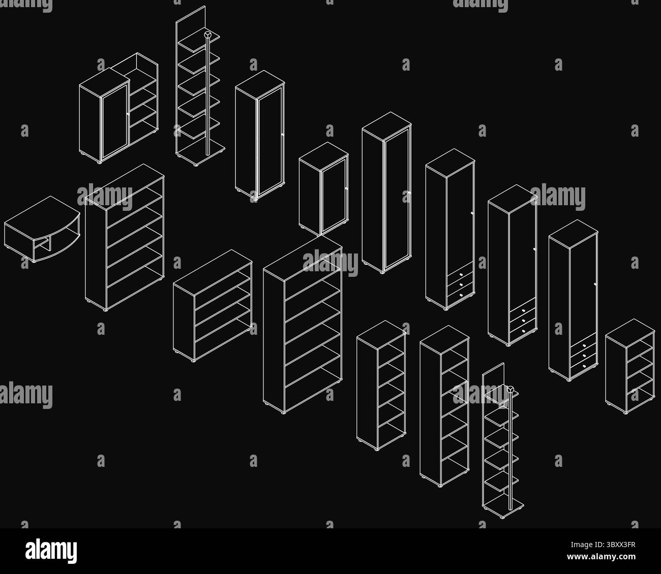 Symmetrical home design Stock Vector Images - Alamy