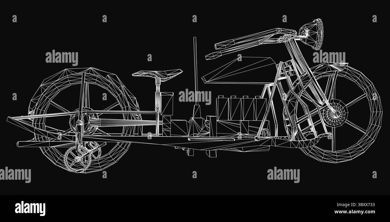 Vintage motorcycle handlebars Stock Vector Images - Alamy