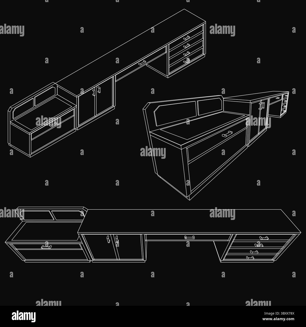 Interior lines and curves Stock Vector Images - Alamy