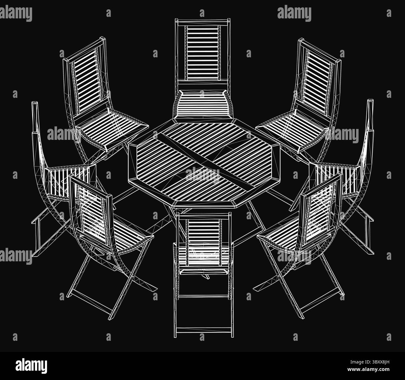Clean table setting on Stock Vector Images - Alamy