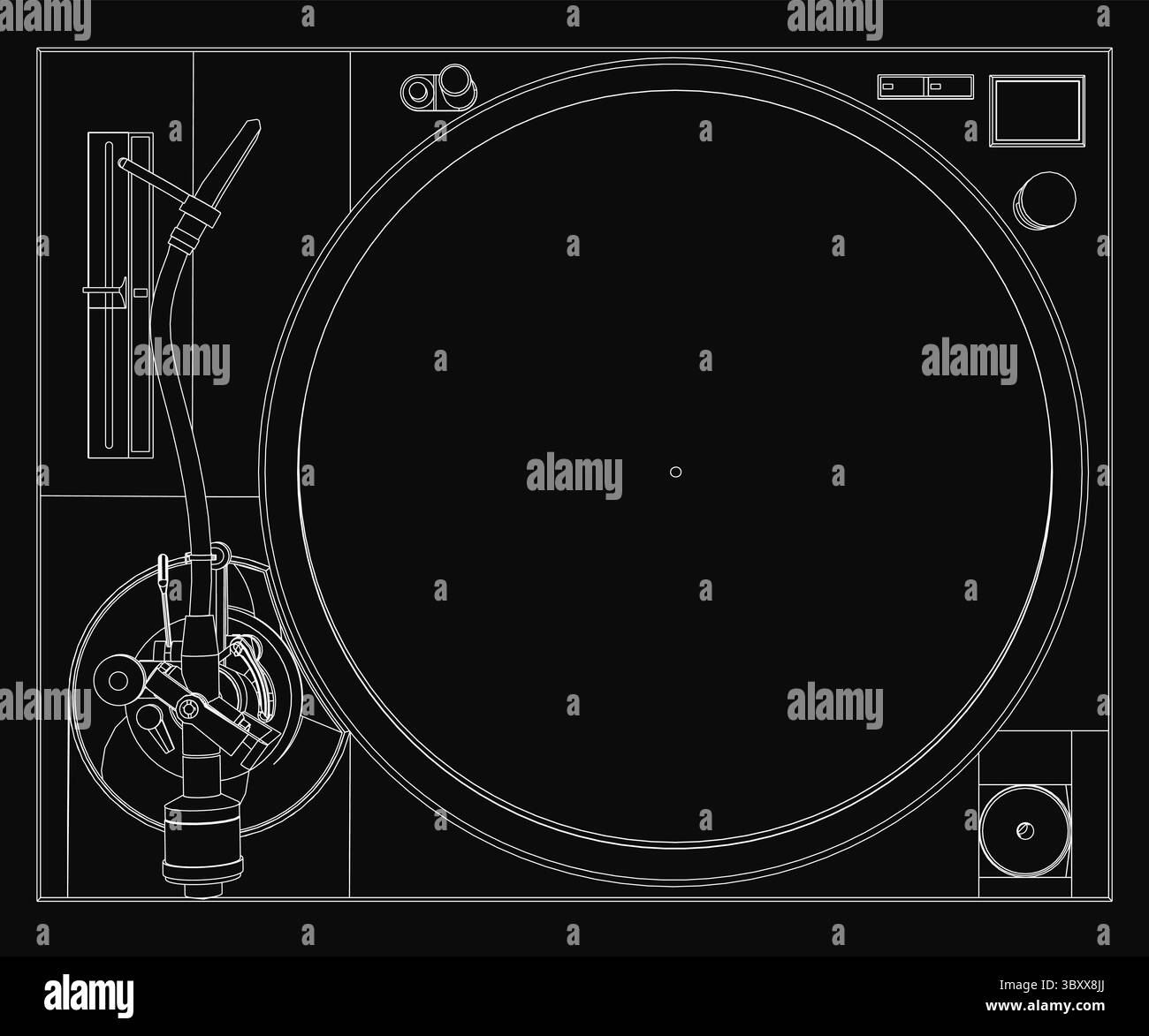 Tonearm Black and White Stock Photos & Images - Alamy