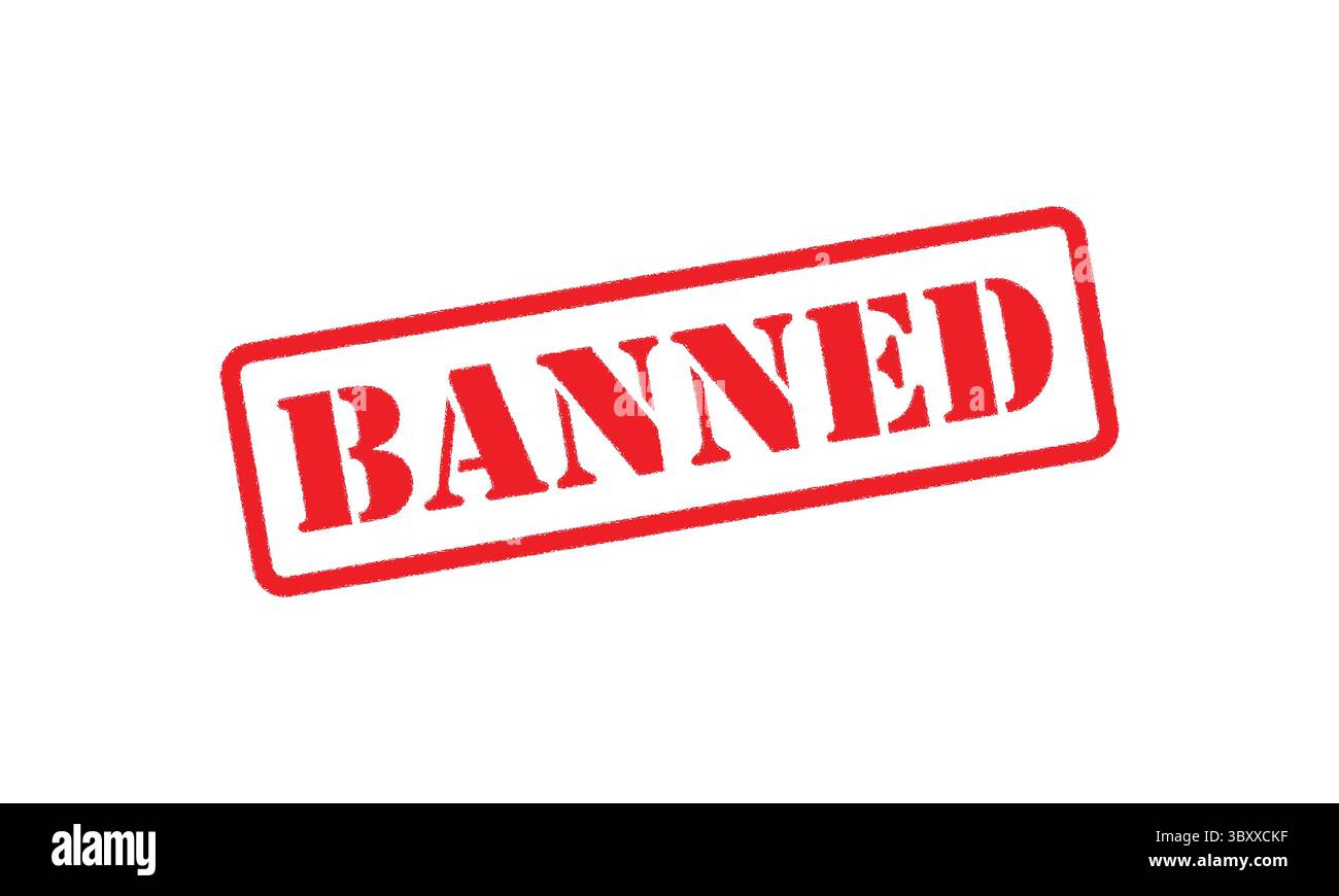 Banned stamp png Cut Out Stock Images & Pictures - Alamy