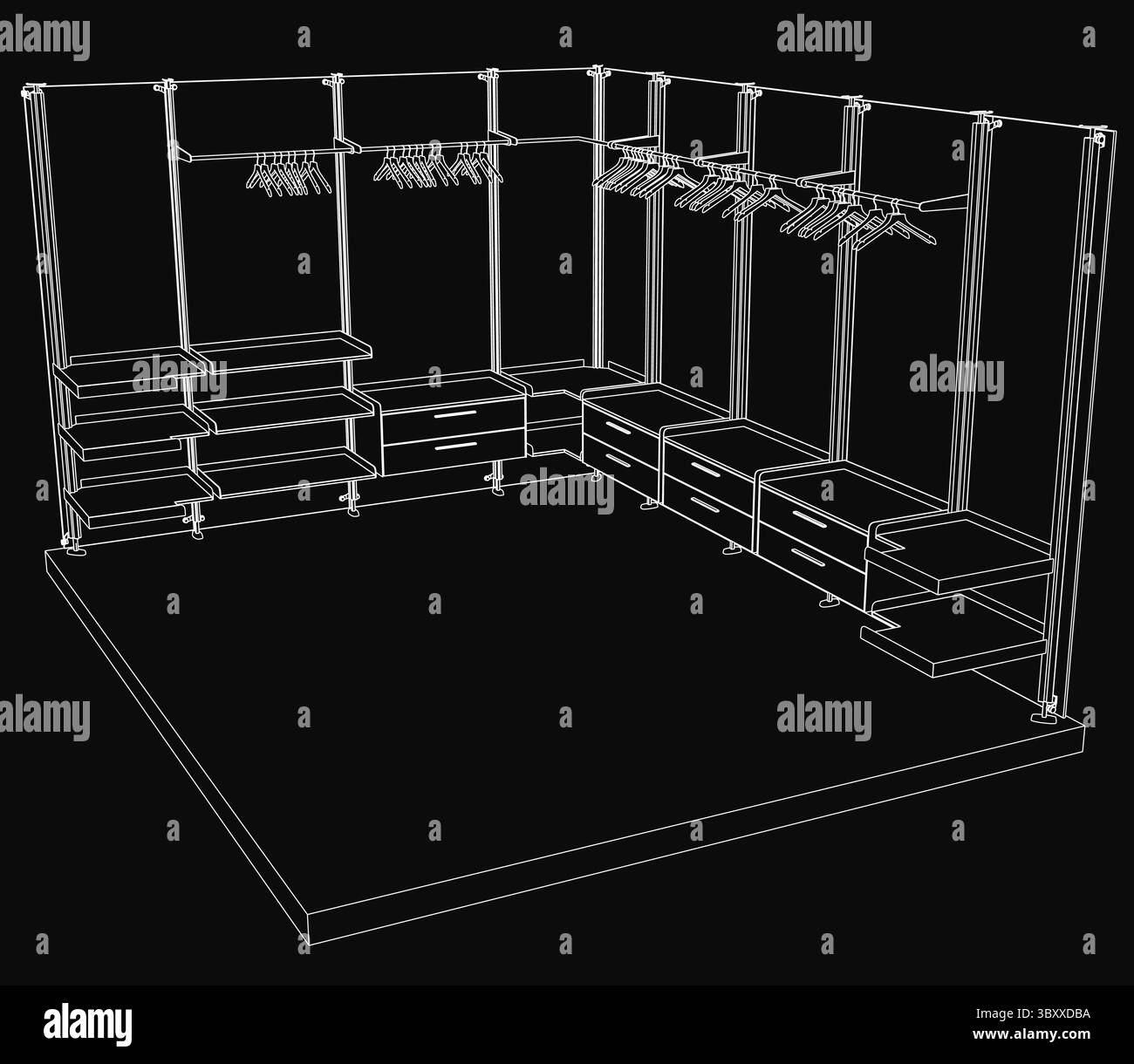 Interior essentials Stock Vector Images - Alamy
