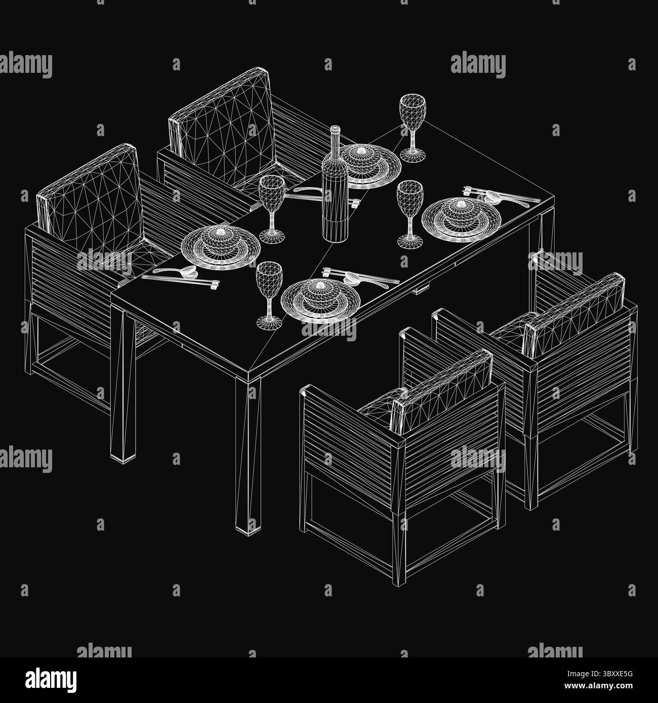 Set vintage ceramic plates Stock Vector Images - Alamy