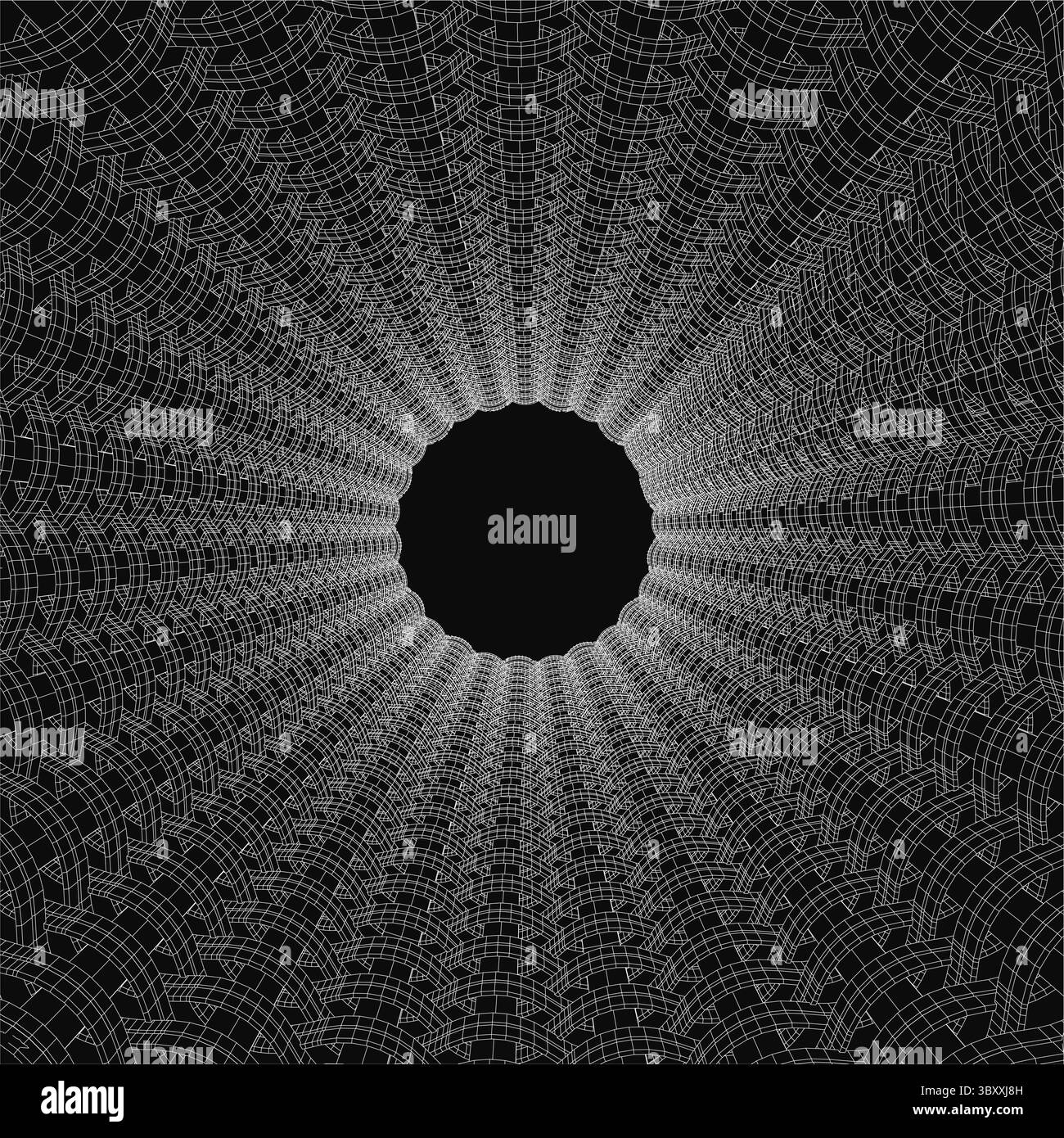 Intricate radial symmetry Black and White Stock Photos & Images - Alamy