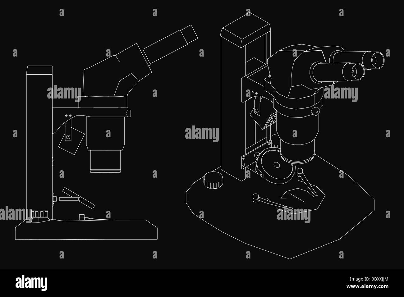 Contrast microscope Stock Vector Images - Alamy