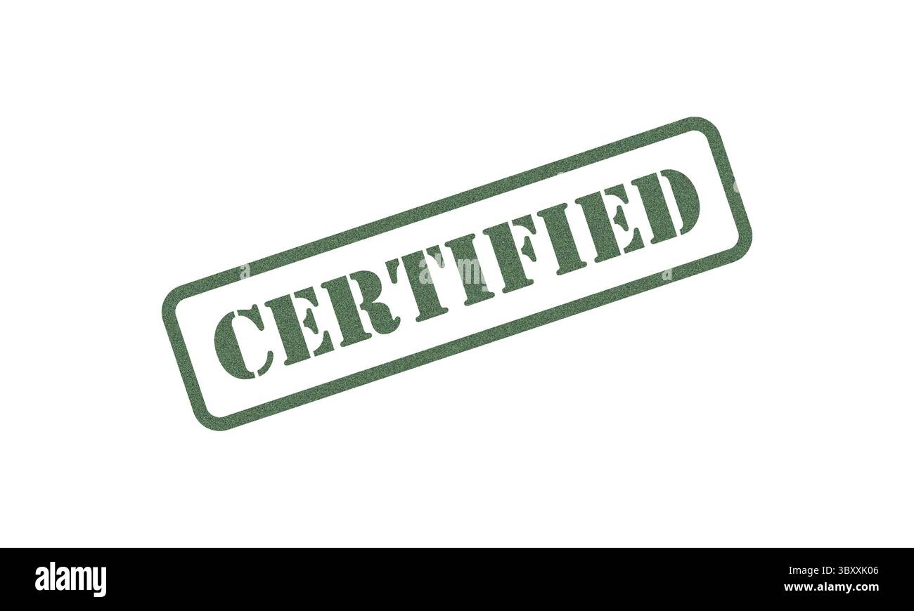 Green Certified Stamp Badge Label Icon Stock Vector Image & Art - Alamy