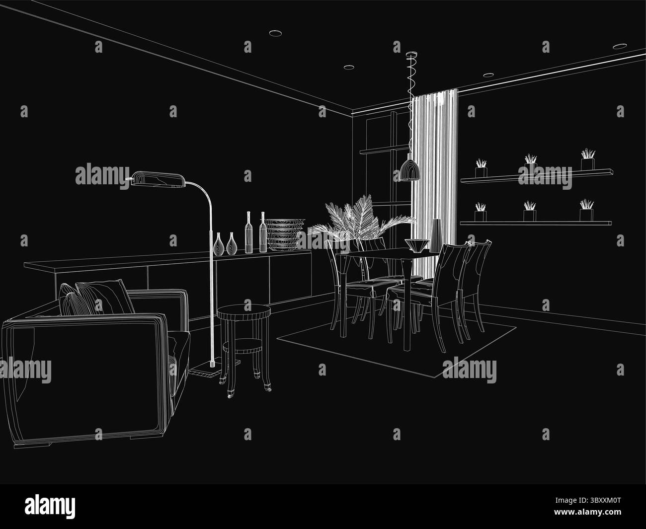 Sofa shelves Black and White Stock Photos & Images - Alamy