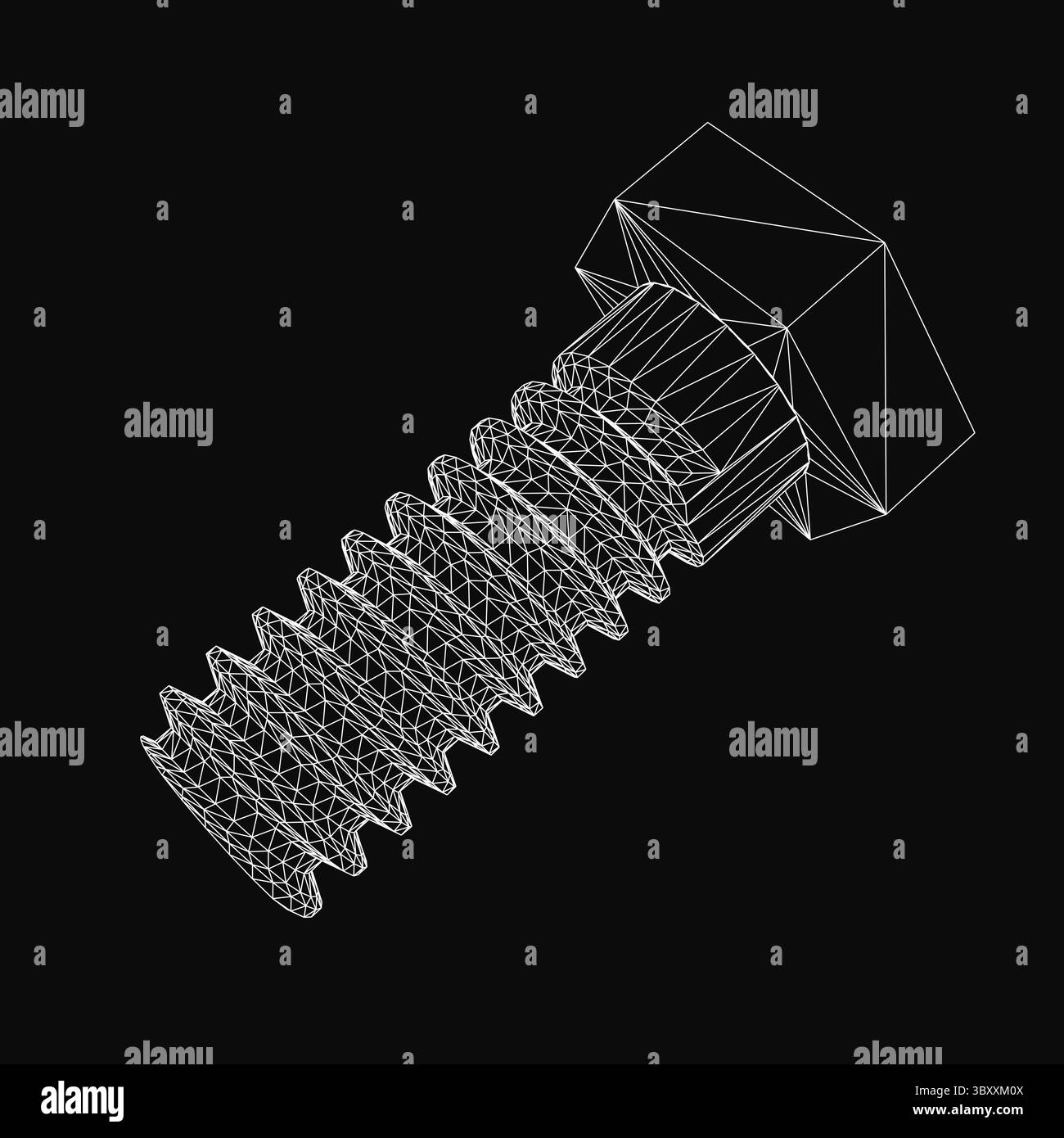 Hexagonal screw cap Stock Vector Images - Alamy