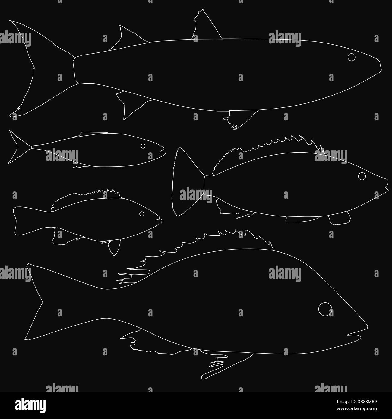 Background shoal fishes in Stock Vector Images - Alamy