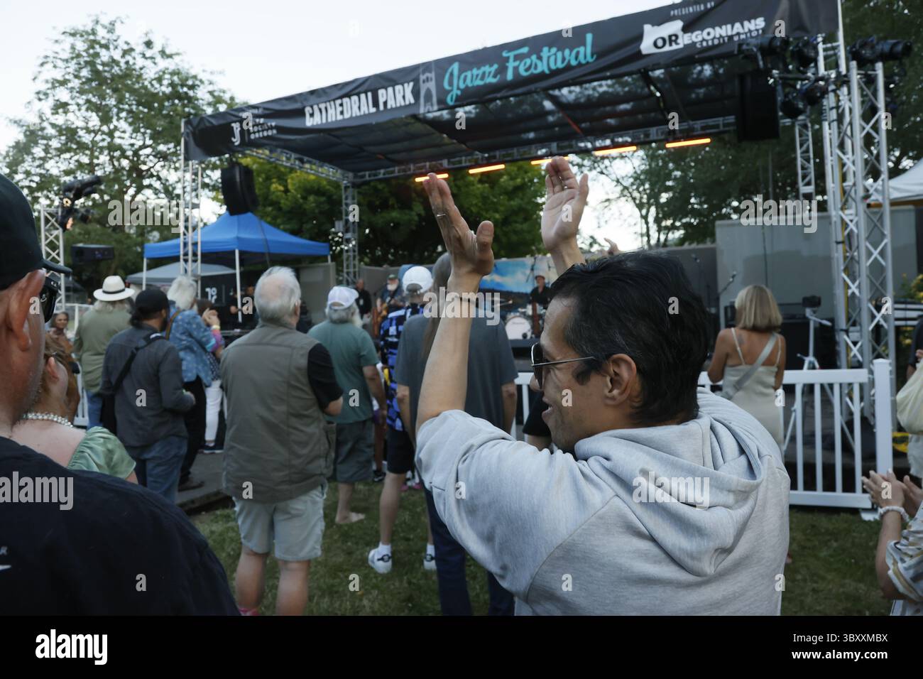 PORTLAND, OR – JULY 18: The Strange Tones performs during the Cathedral ...