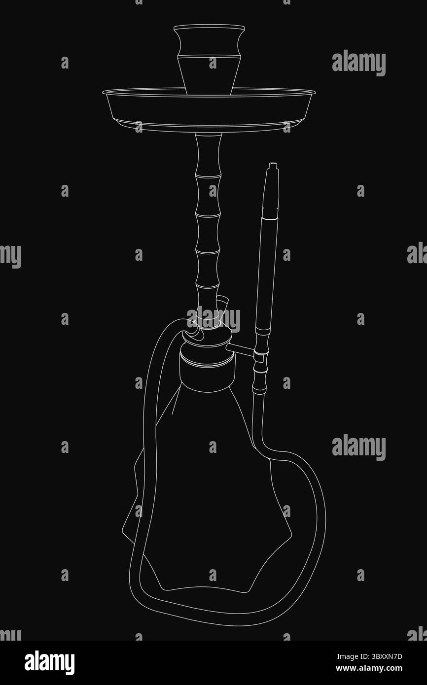 Hookah smoking on background Stock Vector Images - Alamy