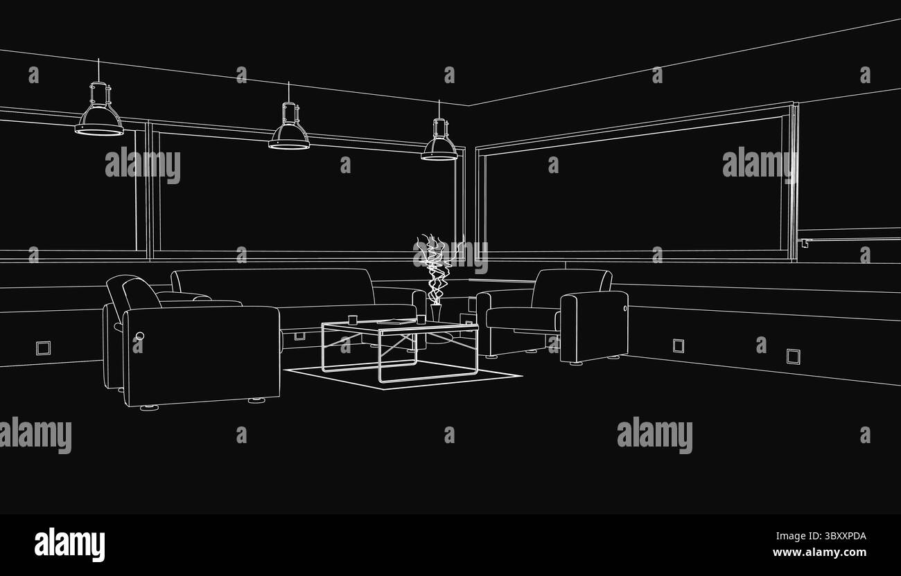 Cozy room layout Stock Vector Images - Alamy
