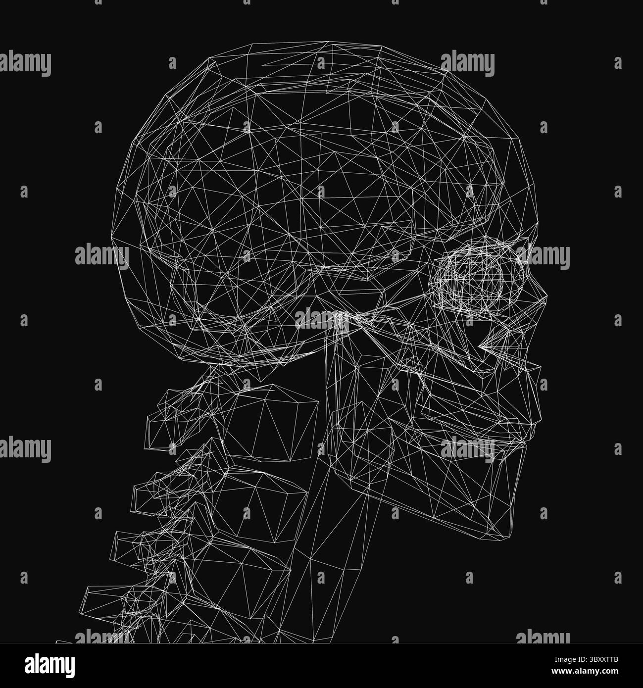 Digital visualization human brain Stock Vector Images - Alamy