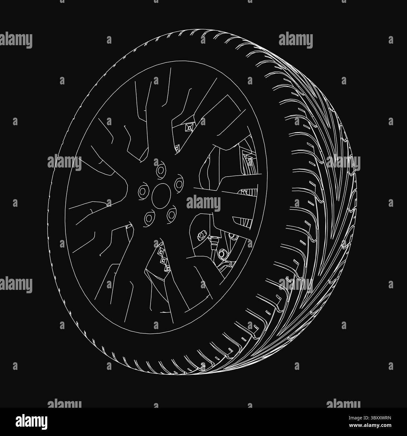 Detailed tread Black and White Stock Photos & Images - Alamy