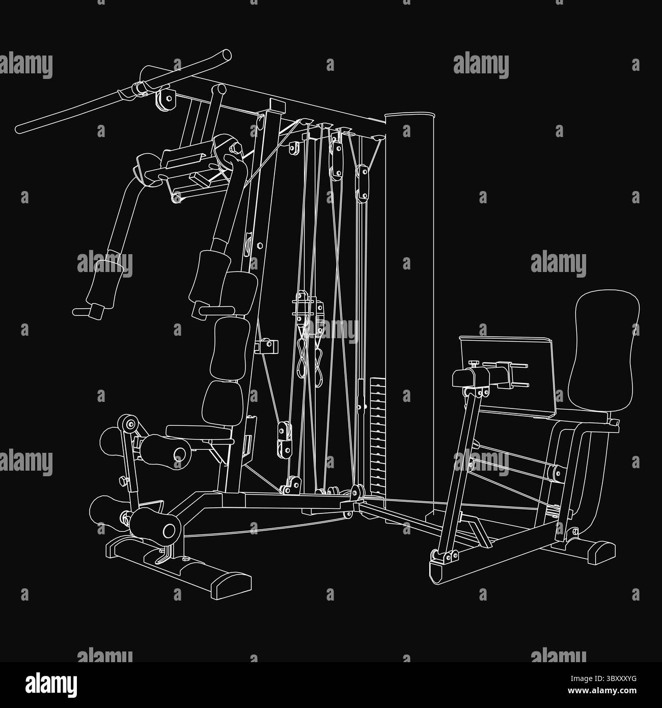 Cable training Black and White Stock Photos & Images - Alamy