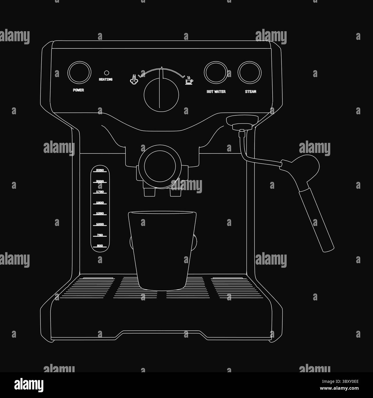 Minimal line art cup Stock Vector Images - Alamy