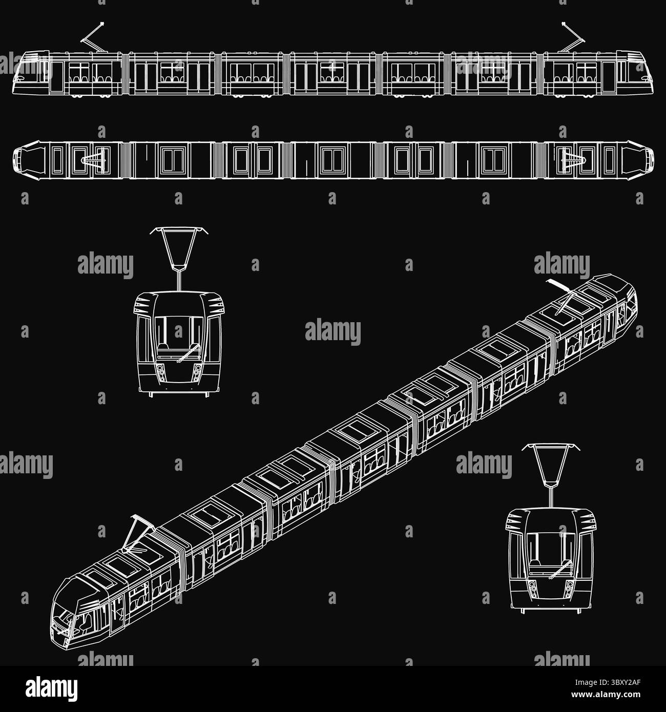 Model train layout Stock Vector Images - Alamy